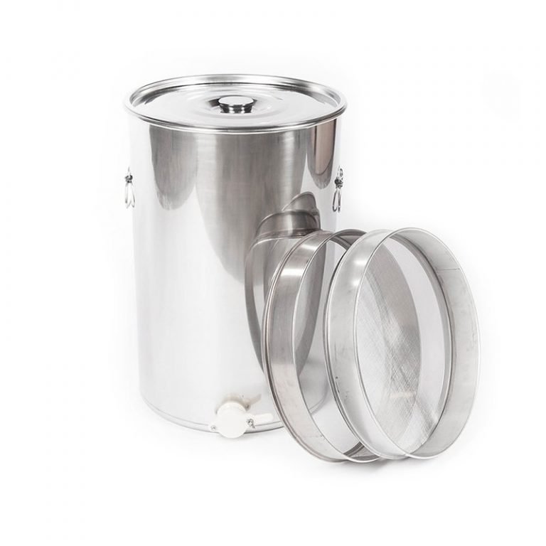 Double Strainer Stainless Steel Honey Tank | China Bee Supply